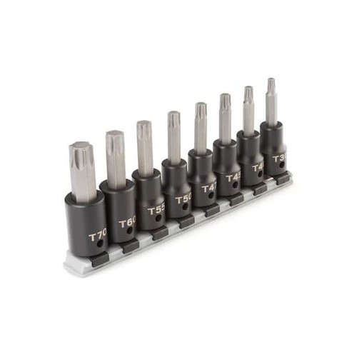 1/2 in. Drive Torx Bit Impact Socket Set (8-Piece) (T30-T70) | eBay