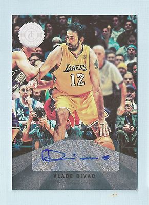 VLADE DIVAC 2012/13 TOTALLY CERTIFIED TOTALLY SIGNATURES AUTOGRAPH AUTO ...
