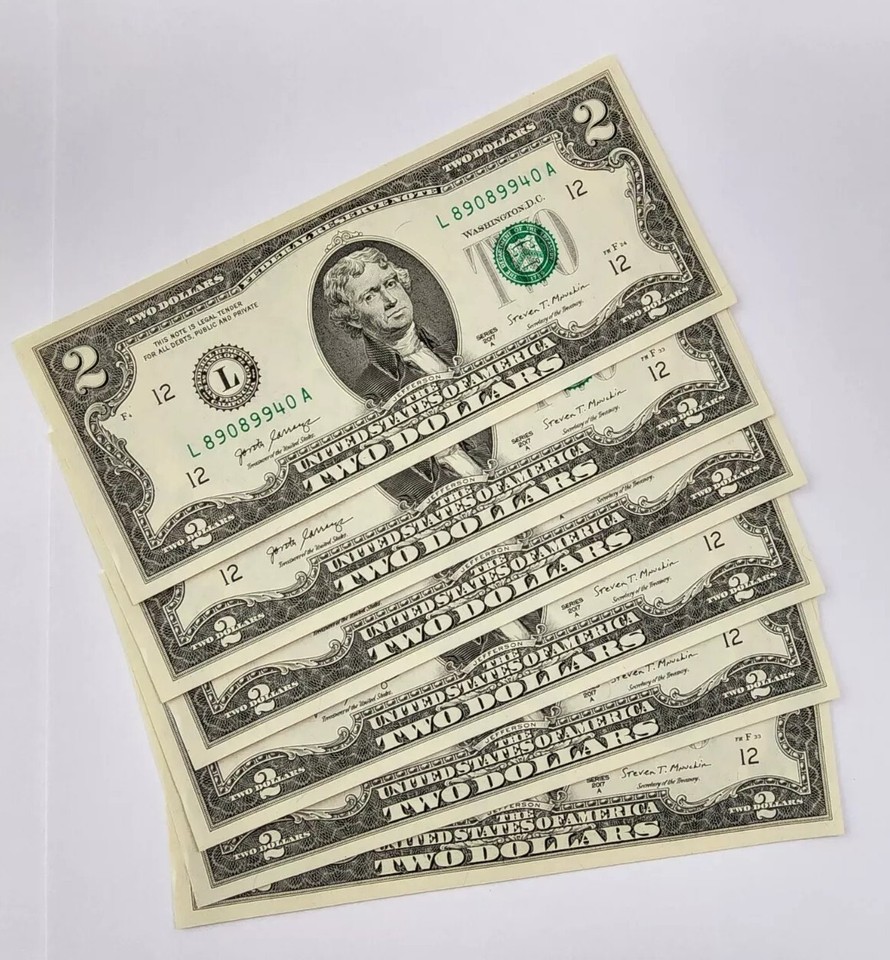 Uncirculated Series 2017A - Billete Dos Dolares Nuevo Two Dollar Bank ...