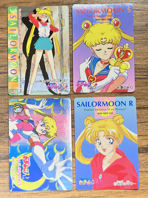Sailor Moon 4 Card Set Japan Tsukino Usagi Chibiusa | eBay UK