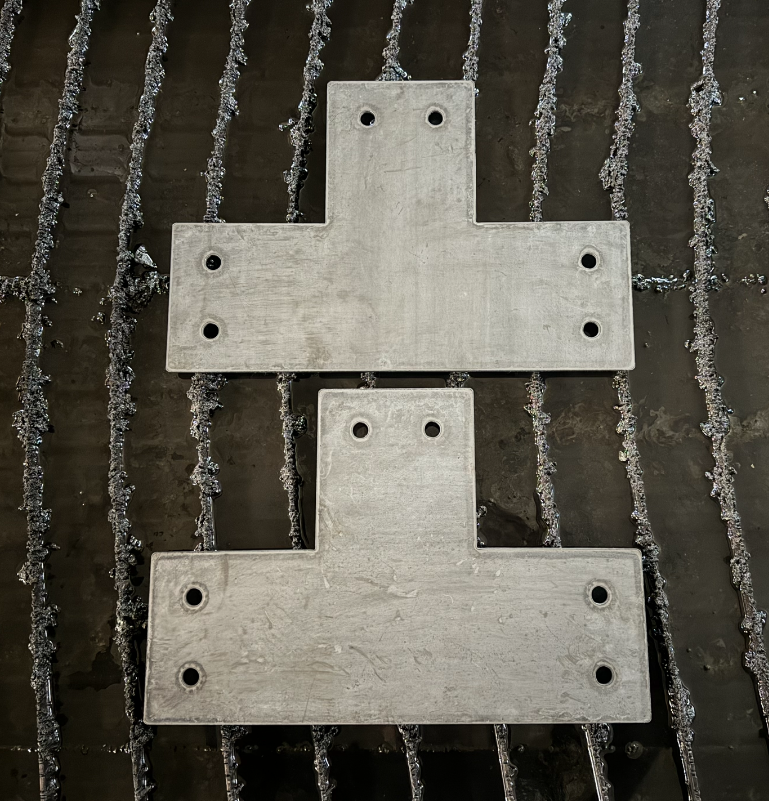 Steel T Plate Timber Bracket 2 pack 16.5" x 11" x 1/8" ( 11 guage ) for ...