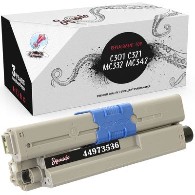 1 BLACK Toner Cartridge for OKI C301 C301dn C321 C321dn MC332dn MC342 ...