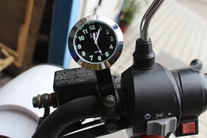 Universal Cool Motorcycle Accessory Mount Clock Waterproof For Yamaha ...