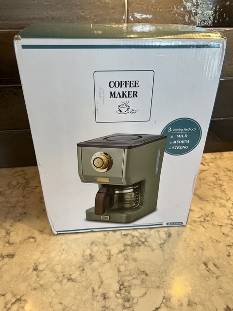 Amaste Drip Coffee Maker Coffee Machine with 25 Oz Glass Coffee Pot ...
