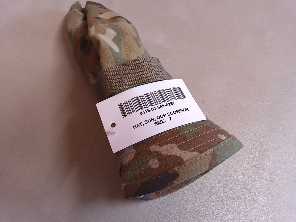 USGI OCP Scorpion Camo Hot Weather Ripstop Jungle Boonie Sun Hat Cap ...