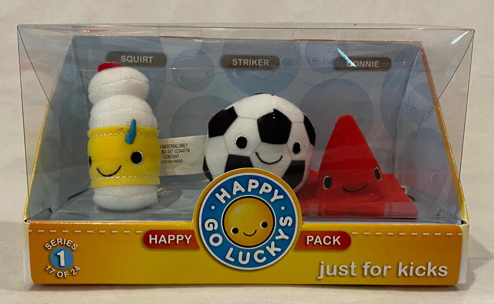 HALLMARK HAPPY GO LUCKYS JUST FOR KICKS PACK OF 3 SOCCER THEMED PLUSH ...