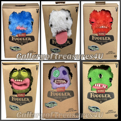Fuggler FuggGlow Glow in the Dark Plush Oogah Boogah Munch Munch Reek-O Grin 9" | eBay