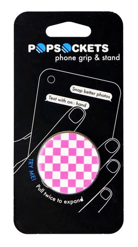 Popsockets Checkerboard Checker Pink White Phone Grip Popsocket Pop ...