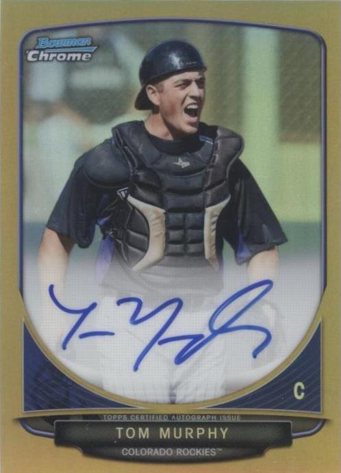 2013 Bowman Chrome - Prospects Autographs Tom Murphy #BCA-TM Gold ...
