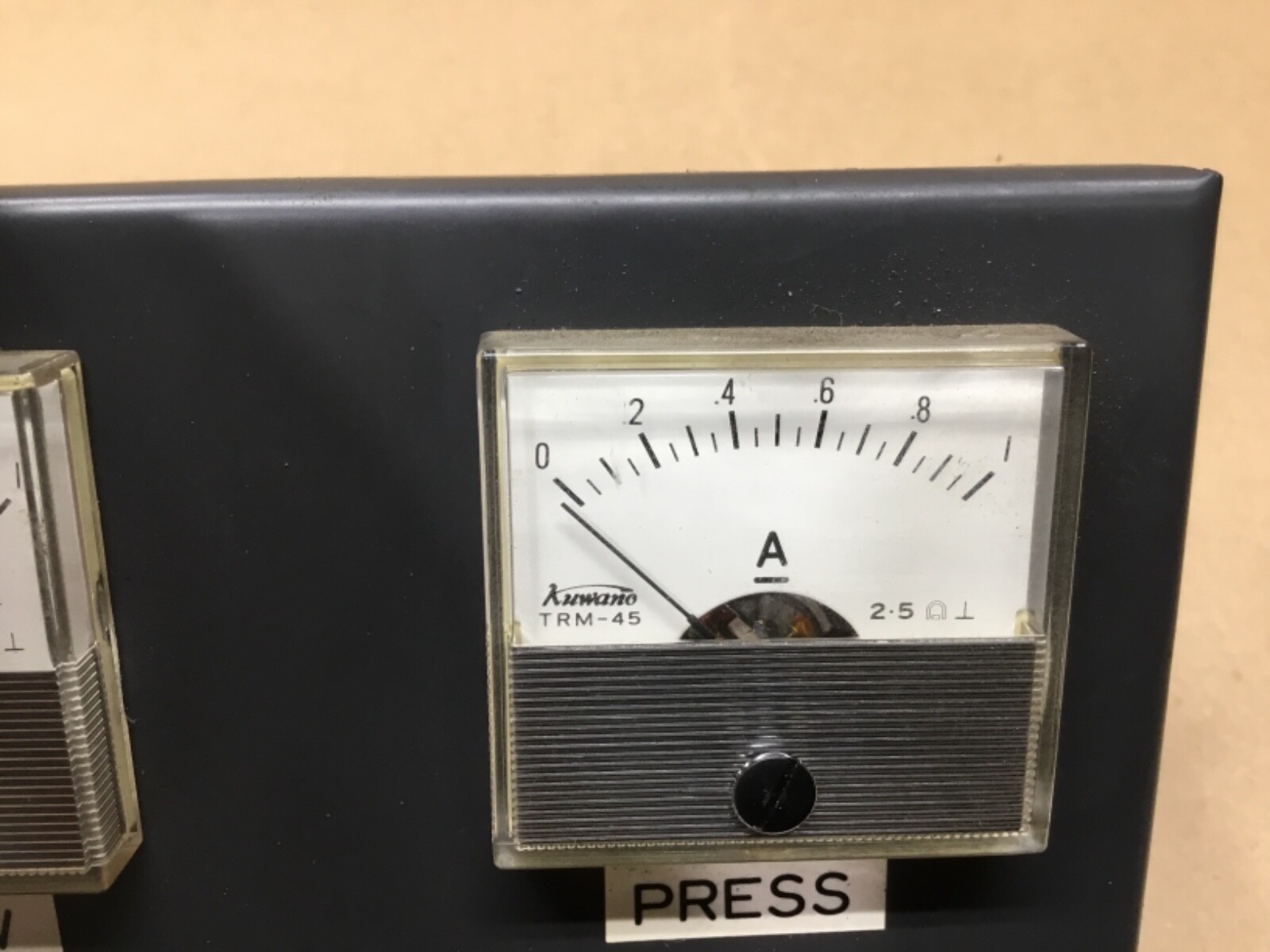 Lot Of 2 KUWANO TRM-45 Panel Meter Amp Gauge TRM-45 With Fuses & Panel ...