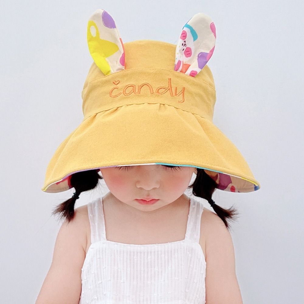 Children's Boys Summer Cute Rabbit Sun Cap Sun Shade Hat Sunscreen Hat ...