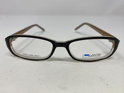 Lantis Optical L6004 BLK 50-16-135 Black/Brown Full Rim Eyeglasses ...
