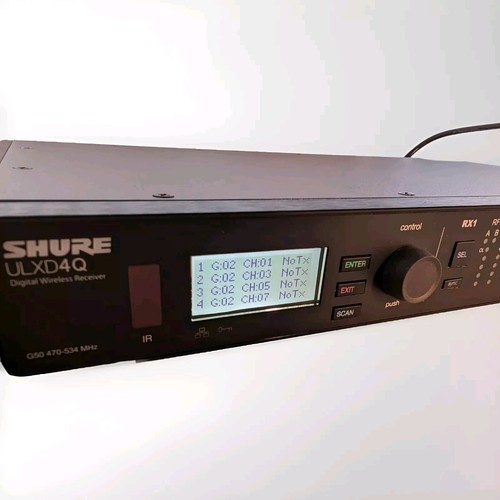 Shure ULXD4Q Quad-Channel G50 Band Digital Wireless Receiver 32524F21 ...