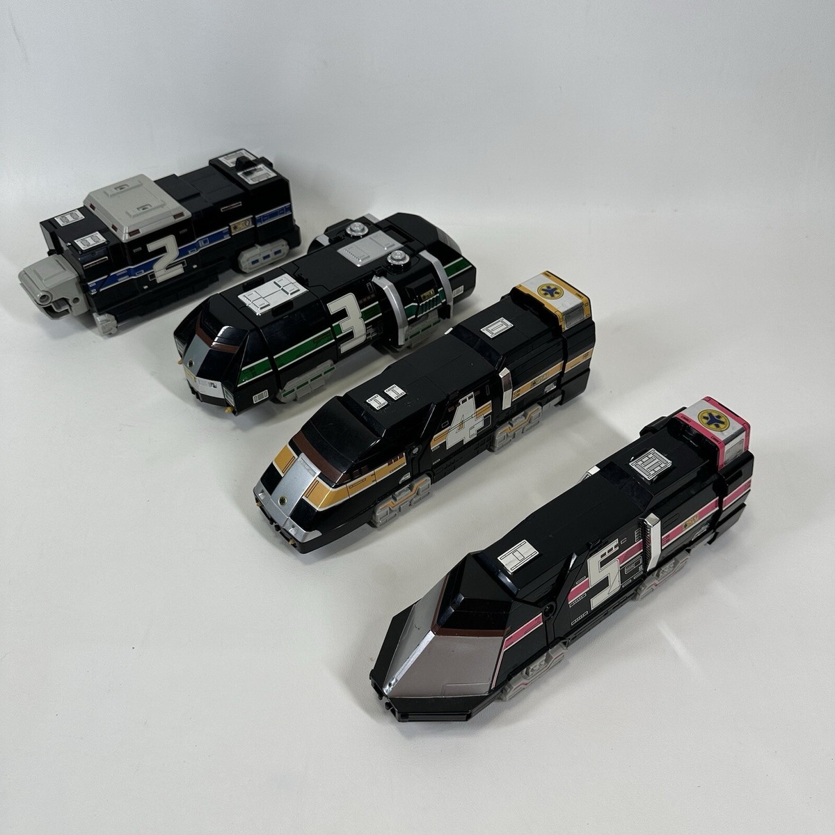 Power Rangers Lightspeed Rescue Supertrain Megazord Bandai 2000 Power