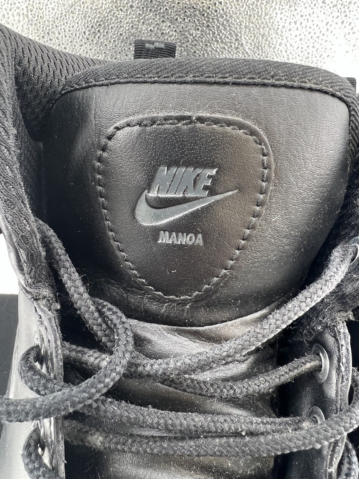 Nike Manoa Leather Triple All Black Work Shoe Boot 45… - Gem