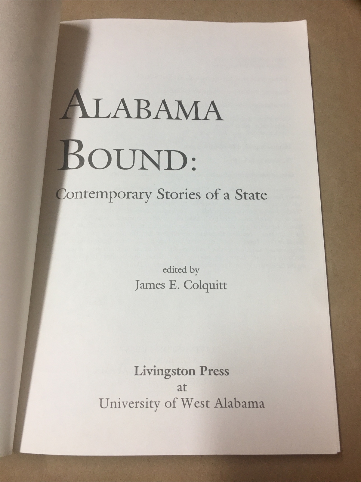 Alabama Bound : Contemporary Stories of a State by Norman McMillan ...