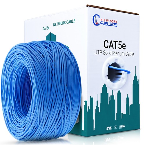 Cat5e Plenum CCA 1000ft Ethernet LAN Network Cable UTP 350MHz 24AWG ...