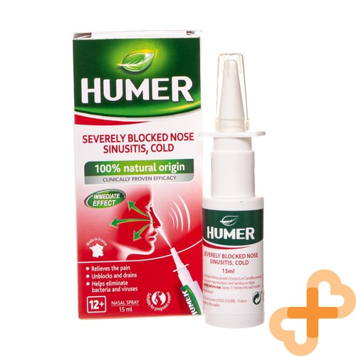 HUMER Sinusitis Nasal Spray 15ml For Very Stuffy Nose 100% Natural ...