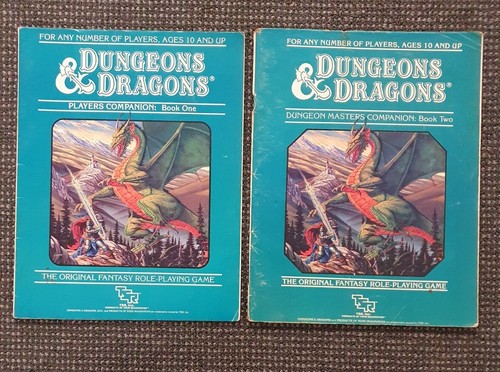 🔶️TSR DUNGEONS & DRAGONS '84 DUNGEON MASTERS + PLAYERS COMPANION D&D ...