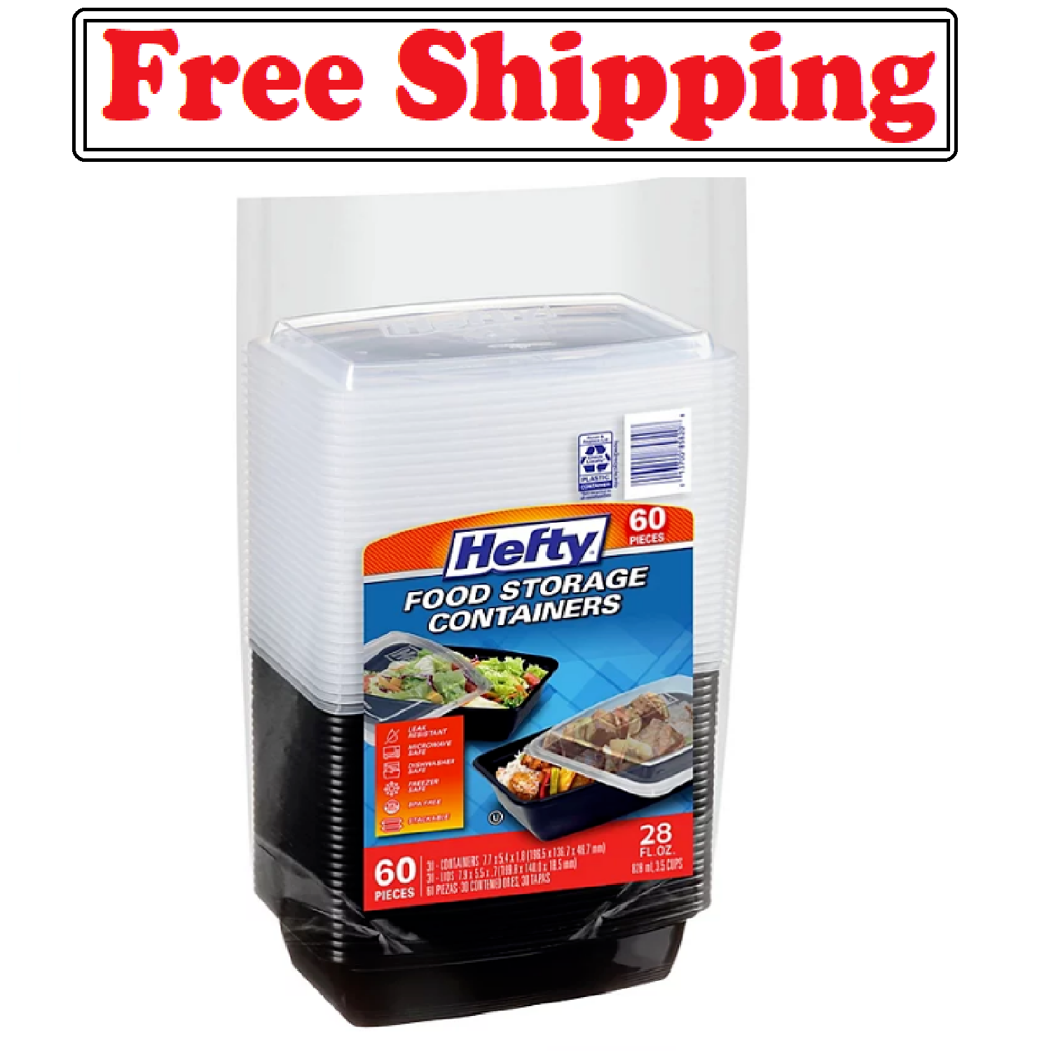 Hefty Food Storage Container 28 Oz. 30 Ct for sale online | eBay