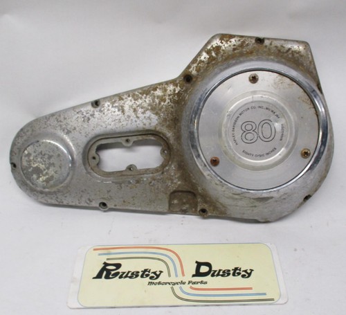 Harley Shovelhead Primary Cover 60506-77 w/ 80 Cubic Inch 3 hole Derby ...