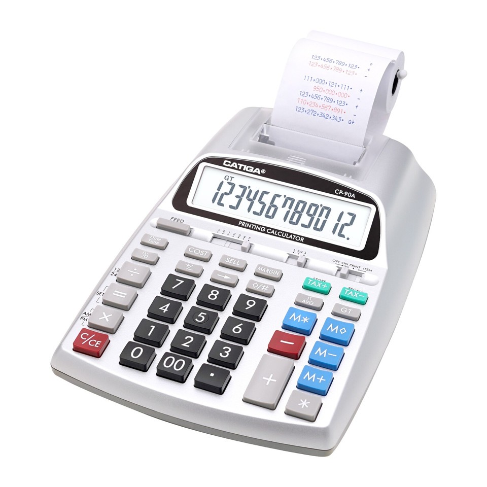 CATIGA New & Upgraded 2023 Printing Calculator Adding Machine 10 Key | eBay