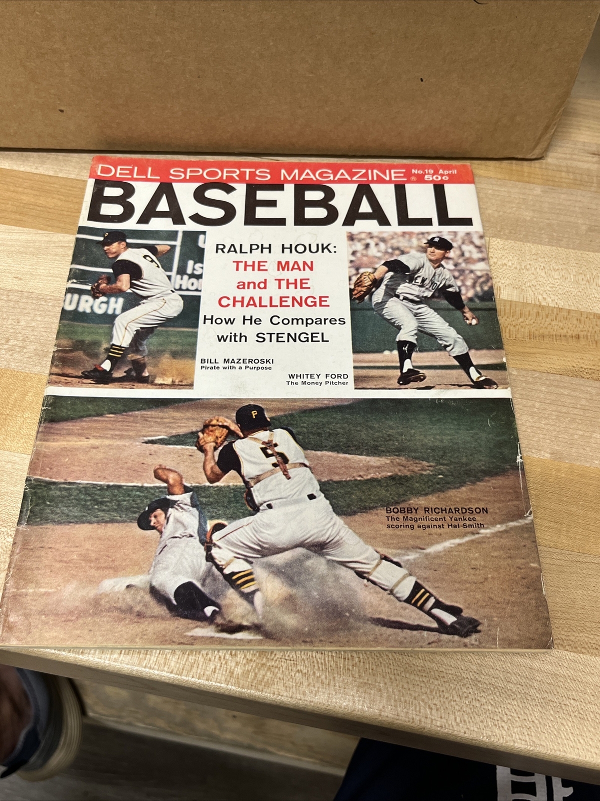 VINTAGE 1961 APRIL DELL BASEBALL MAGAZINE - WHITEY FORD BILL MAZEROSKI ...