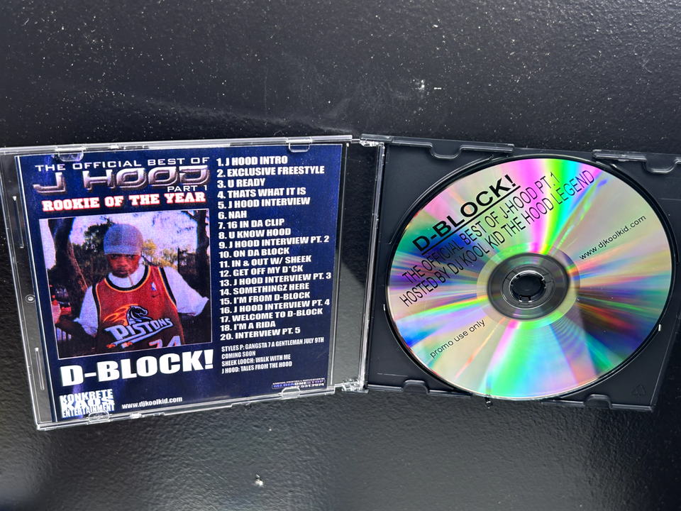DJ KOOL KID D-BLOCK THE BEST OF J-HOOD RARE PROMO MIXTAPE MIX CD ...