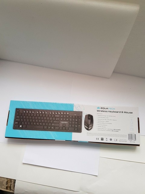 EquaTech Wireless Keyboard and Mouse Splash Proof Design Soft Key ...