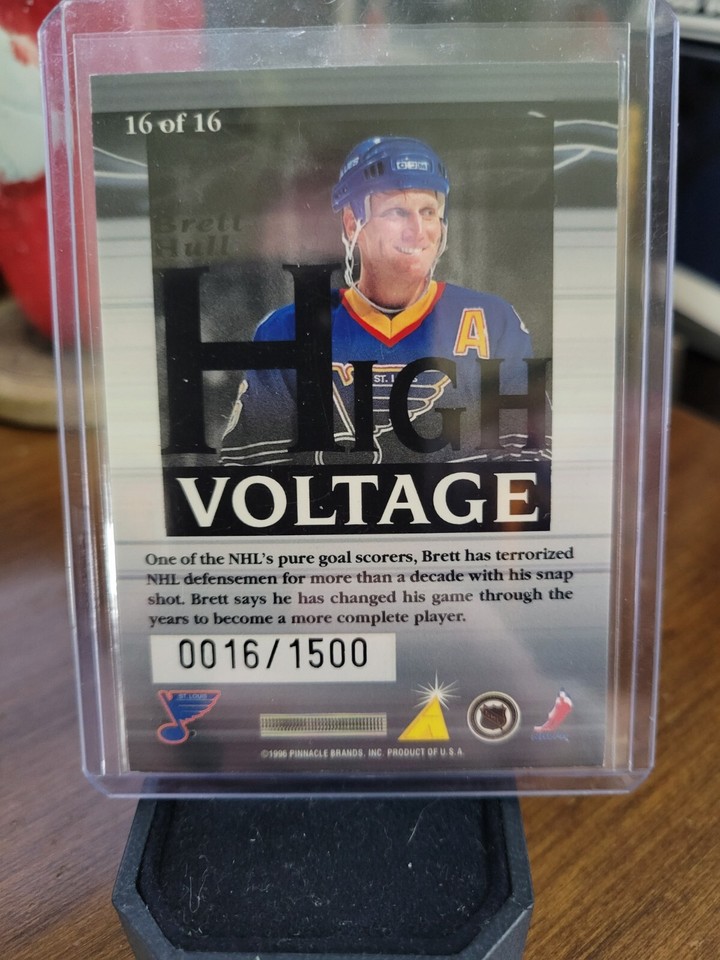 1996-97 Pinnacle Summit High Voltage Parallel Brett Hull! Serial #0016/ ...