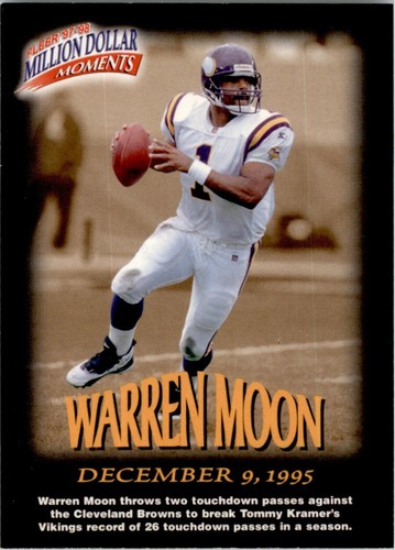 1997 Fleer Million Dollar Moments #40 Warren Moon Minnesota Vikings | eBay
