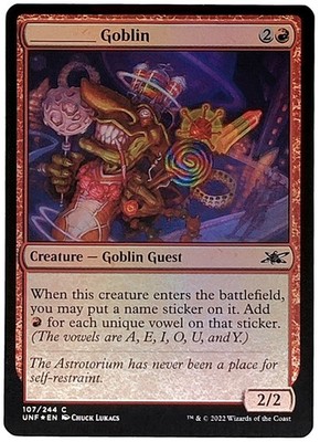 MTG Unfinity _____ Goblin (FOIL) MINT/NM x1 | eBay