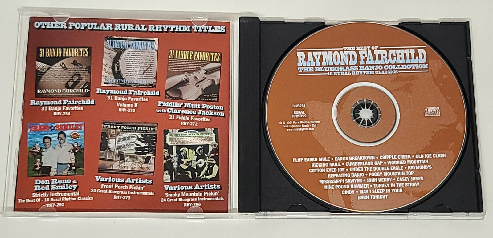 Best of Raymond Fairchild Music CD Bluegrass Banjo Rural Rhythm Classic ...