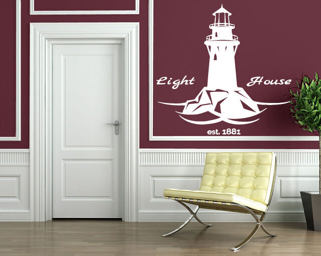 Vinyl Decal Lighthouse Device Light Sound Detect Coast Wall Sticker ...
