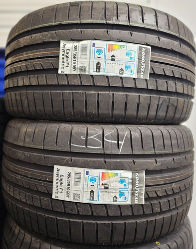 2X NEW CAR TYRES GOODYEAR F1 ASYMMETRIC 2 285/35 ZR19 99Y UHP 285 35 19 ...