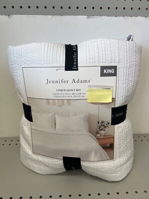 Jennifer Adams 3-Piece Stonewashed Quilt Set | eBay