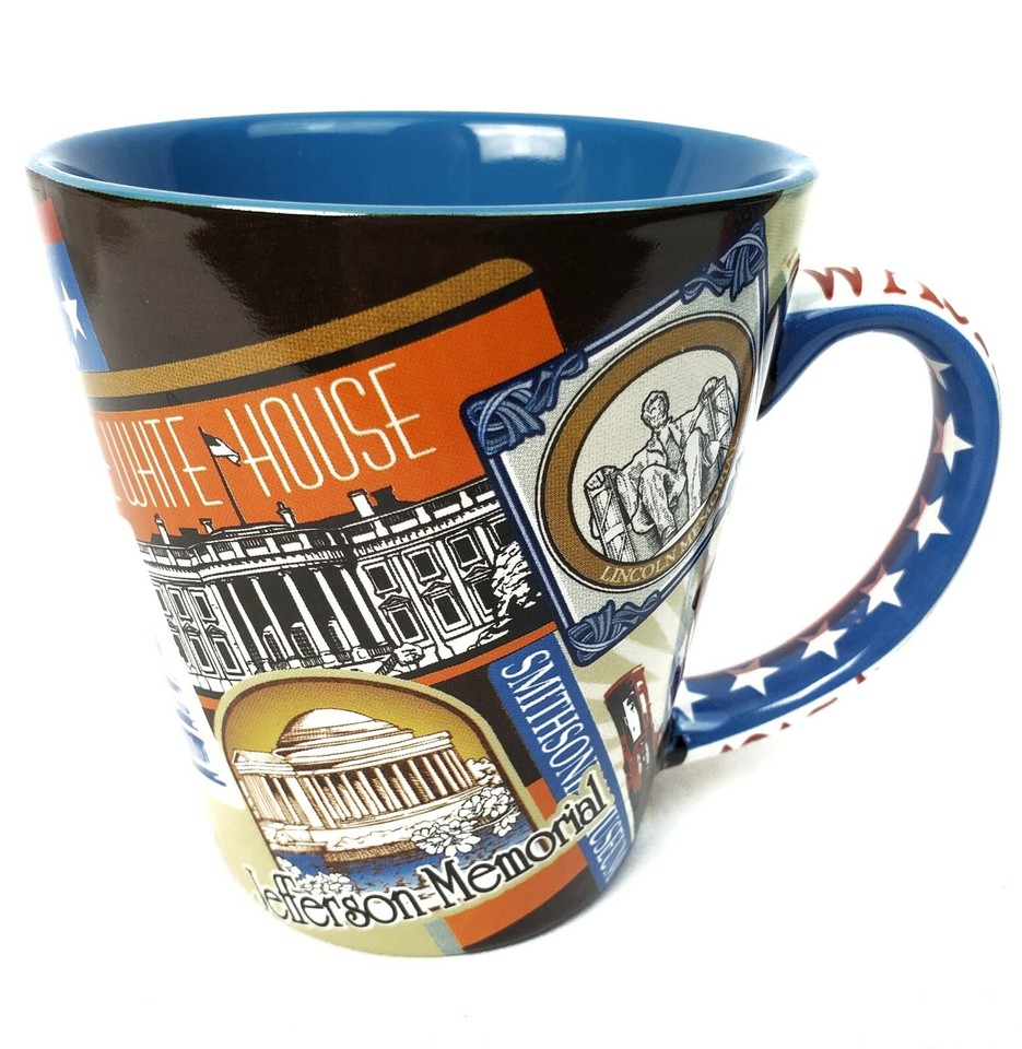 Washington DC Coffee Mug Monuments Persident Seal Tourist Souviner ...