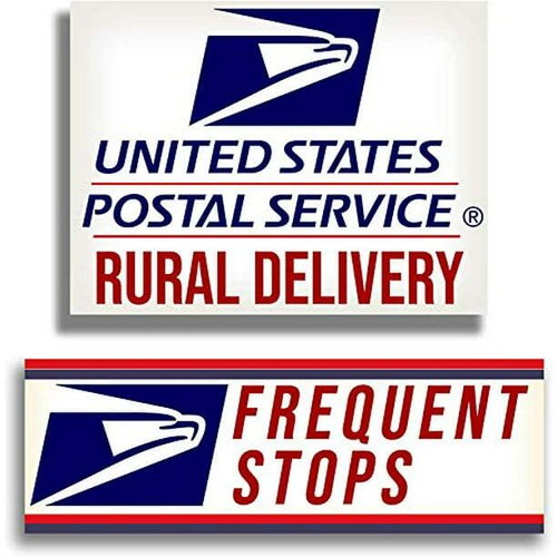 Rural Delivery Long Lasting Magnetic Car Sign for U.S. Mail. 2 in 1 ...