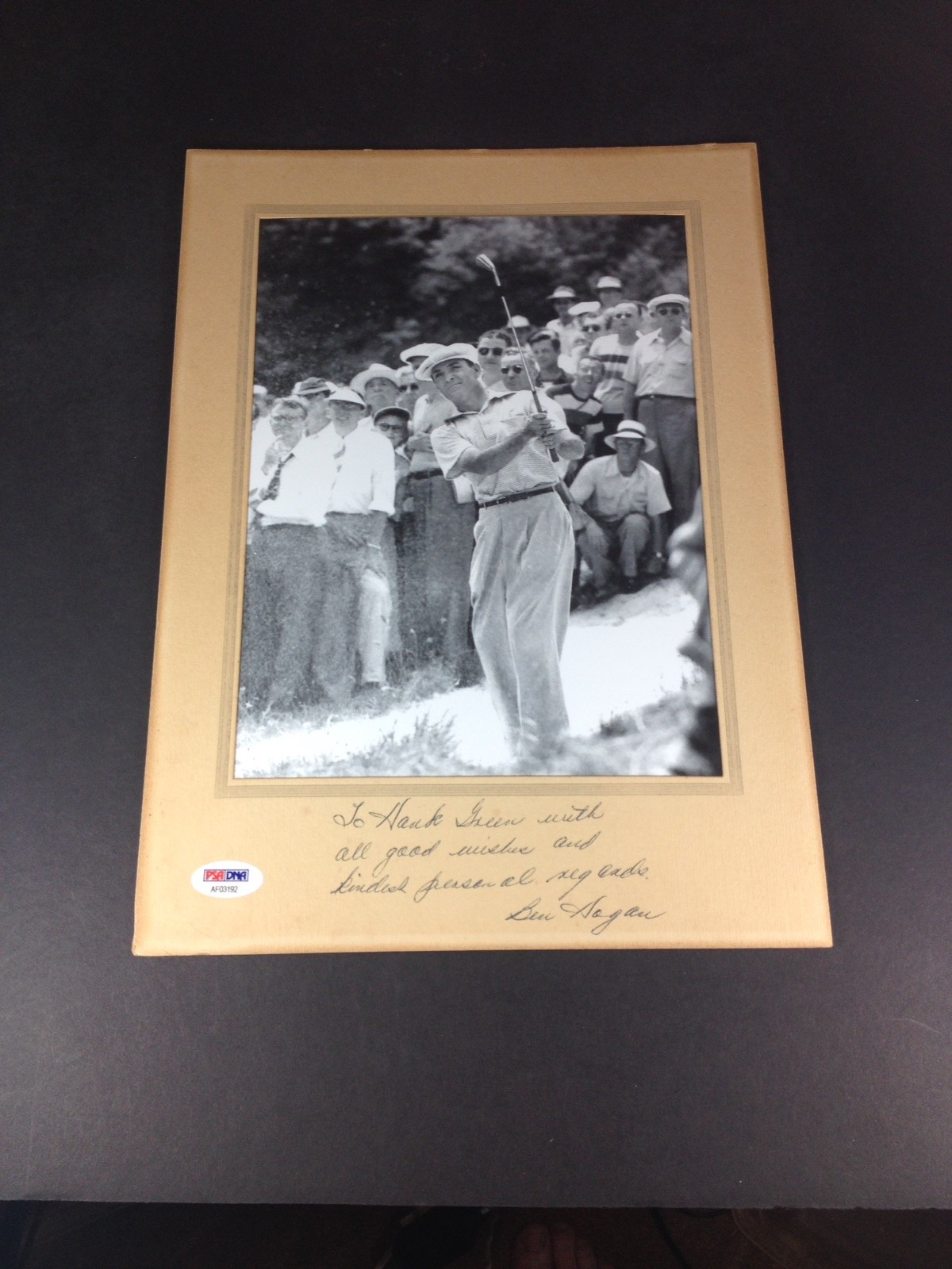 Ben Hogan Autographed Memorabilia | Signed Photo, Jersey, Collectibles ...