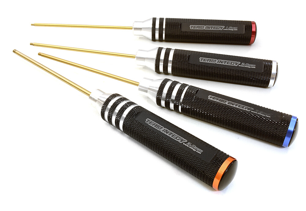 Allen Hex Wrench Set Metric Size (4pcs) w/Color Coded End-Cap 1.5, 2.0 ...