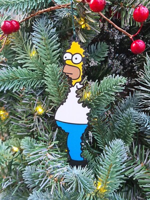 Homer Simpson Hanging Christmas Tree Decoration - The Simpsons Bush ...