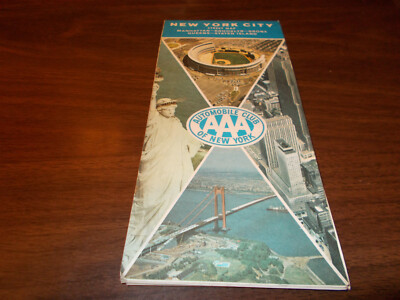 1965 AAA New York City Vintage Road Map | eBay