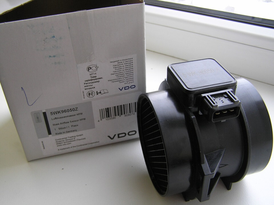 BMW Air Mass Sensor - CONTINENTAL VDO # 5WK96050Z - BMW # 13621432356 ...