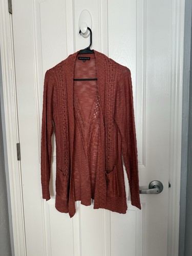 love ellie cardigan Open Knit Coral Size M | eBay