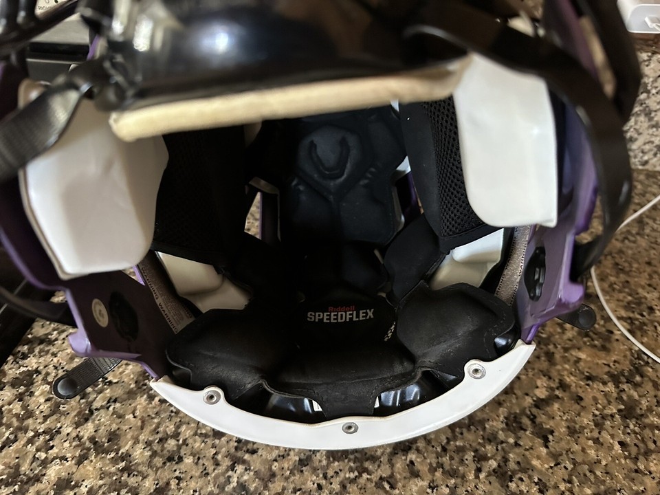 Riddell Speed FLEX Football Helmet Purple Black Facemask Adult X ...