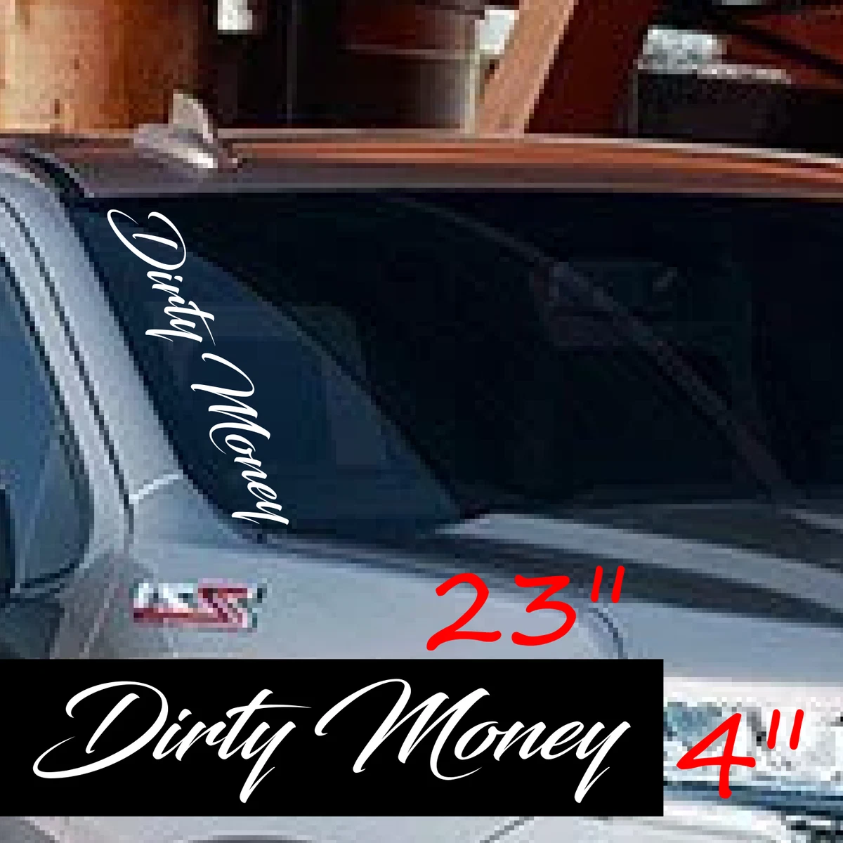 Dirty Money Sticker