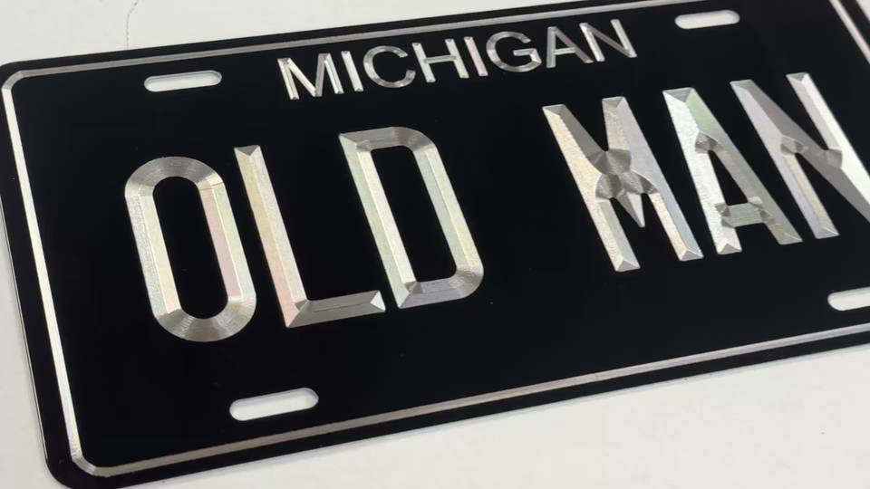 Engraved Custom Personalized For Any State Car Tag Diamond Etched ...