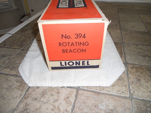 LIONEL P0STWAR 1950 #394 ROTATING BEACON ORIGINAL BOX and LANTERN ...