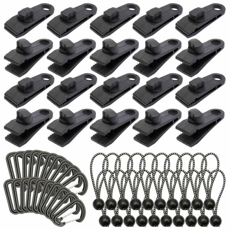 66/33x Planenhalter Planen Befestigung Klemme Clips Spanner Set Zelt ...