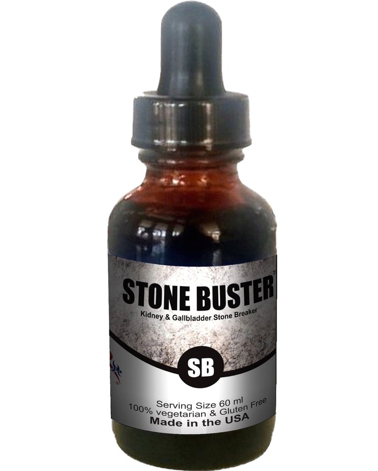 Stone Buster-Kidney/Gallbladder Pain Renal Calculi Glass Bottle (1 ...